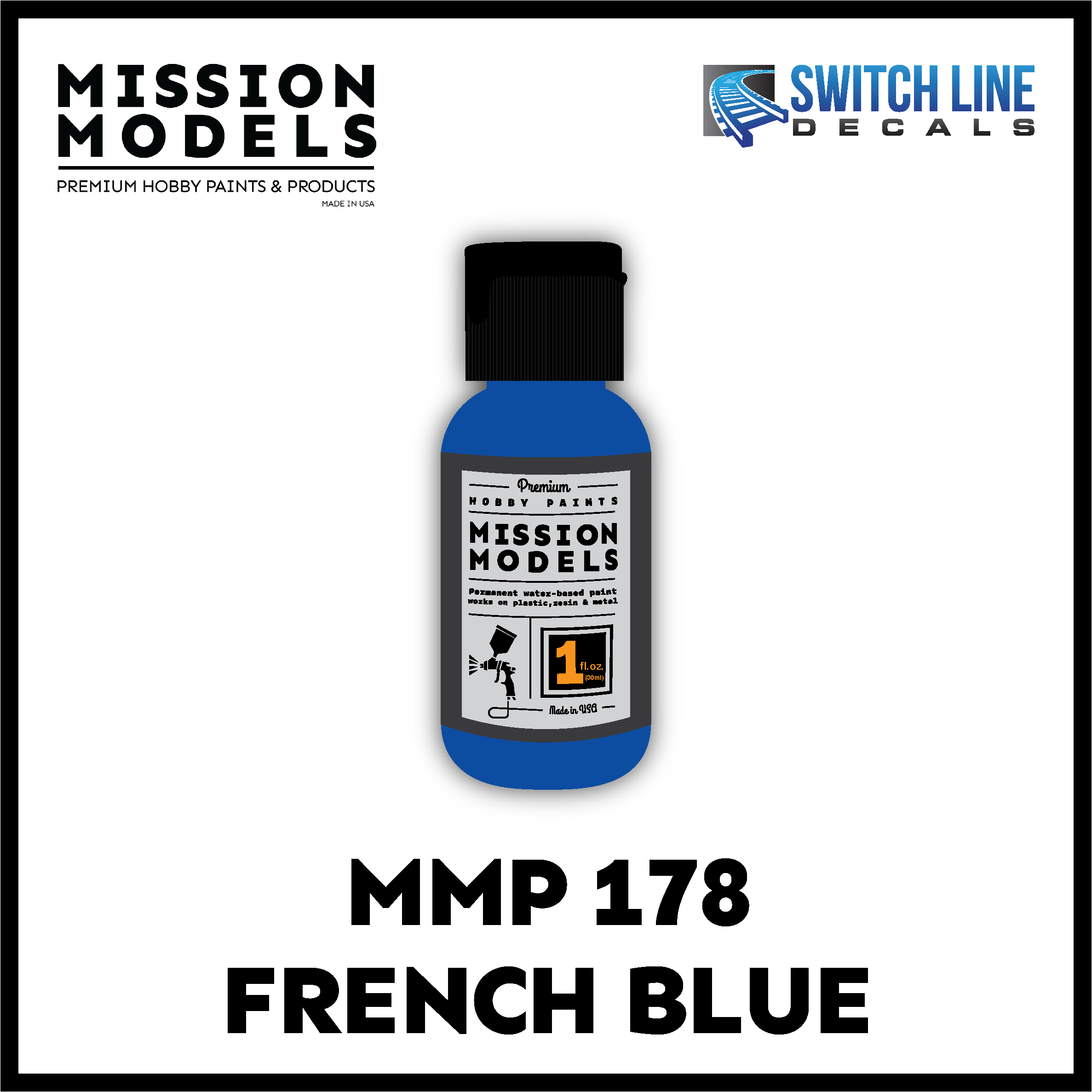 Mission Models Paint French Blue 1oz – Mountain West Model Trains