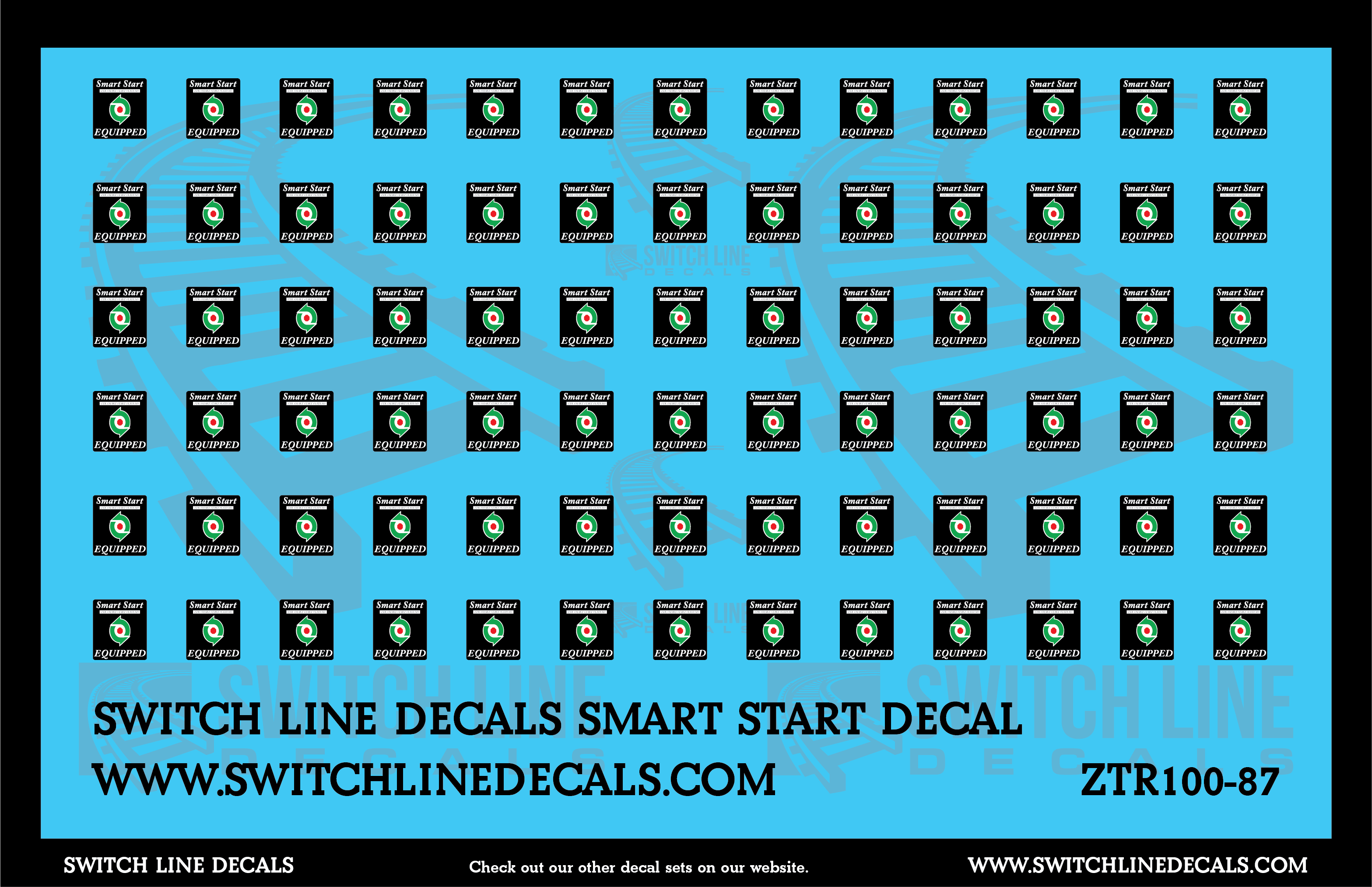 HO Scale ZTR Smart Start Locomotive Decal Set – Mountain West Model Trains