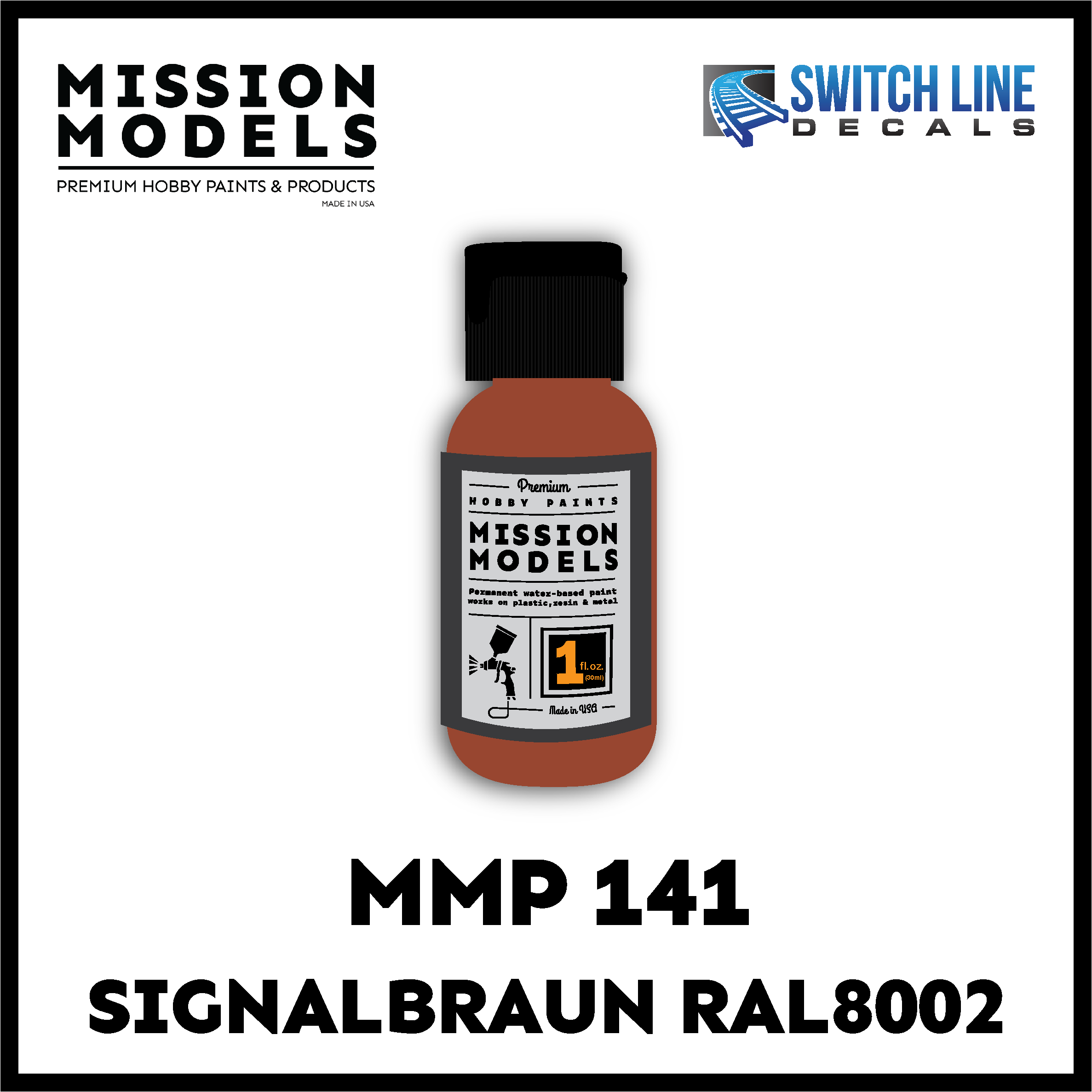 Mission Models Paint Signalbraun RAL8002 1oz – Mountain West Model Trains